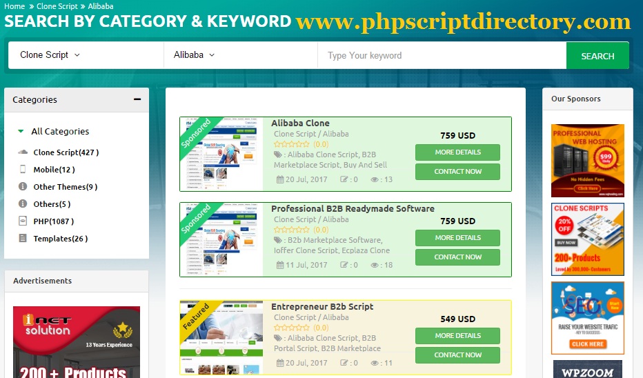 Alibaba Clone Script Pitchwall