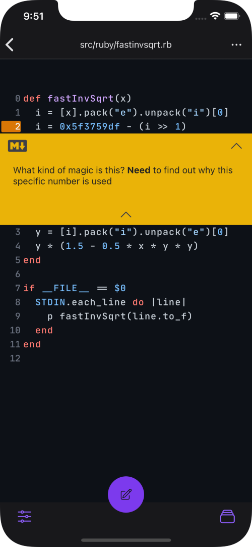 Codereader | PitchWall