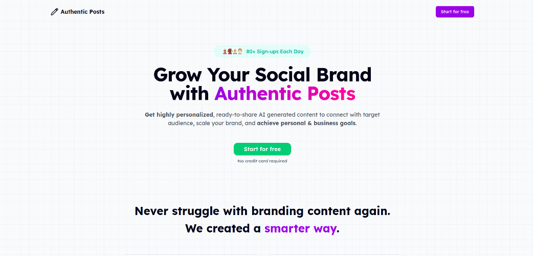 Authentic Posts | PitchWall