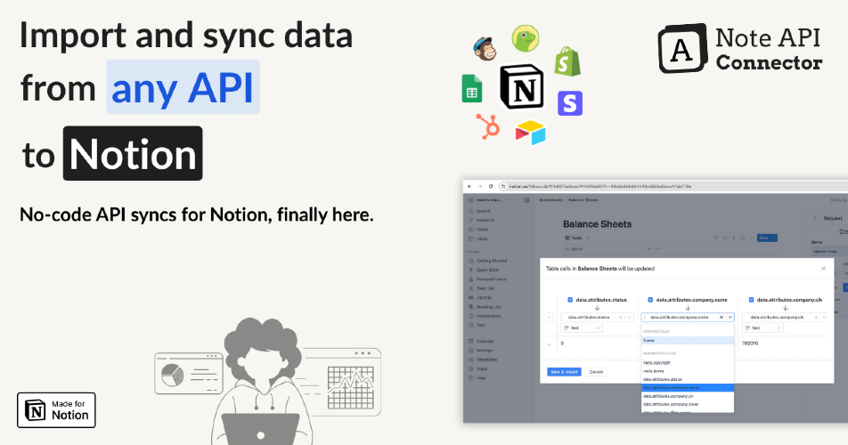 Note API Connector | PitchWall