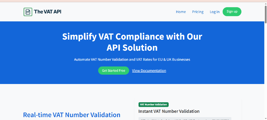 The VAT API | PitchWall