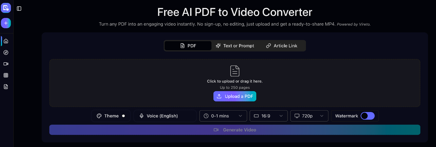 PDF to Video | PitchWall